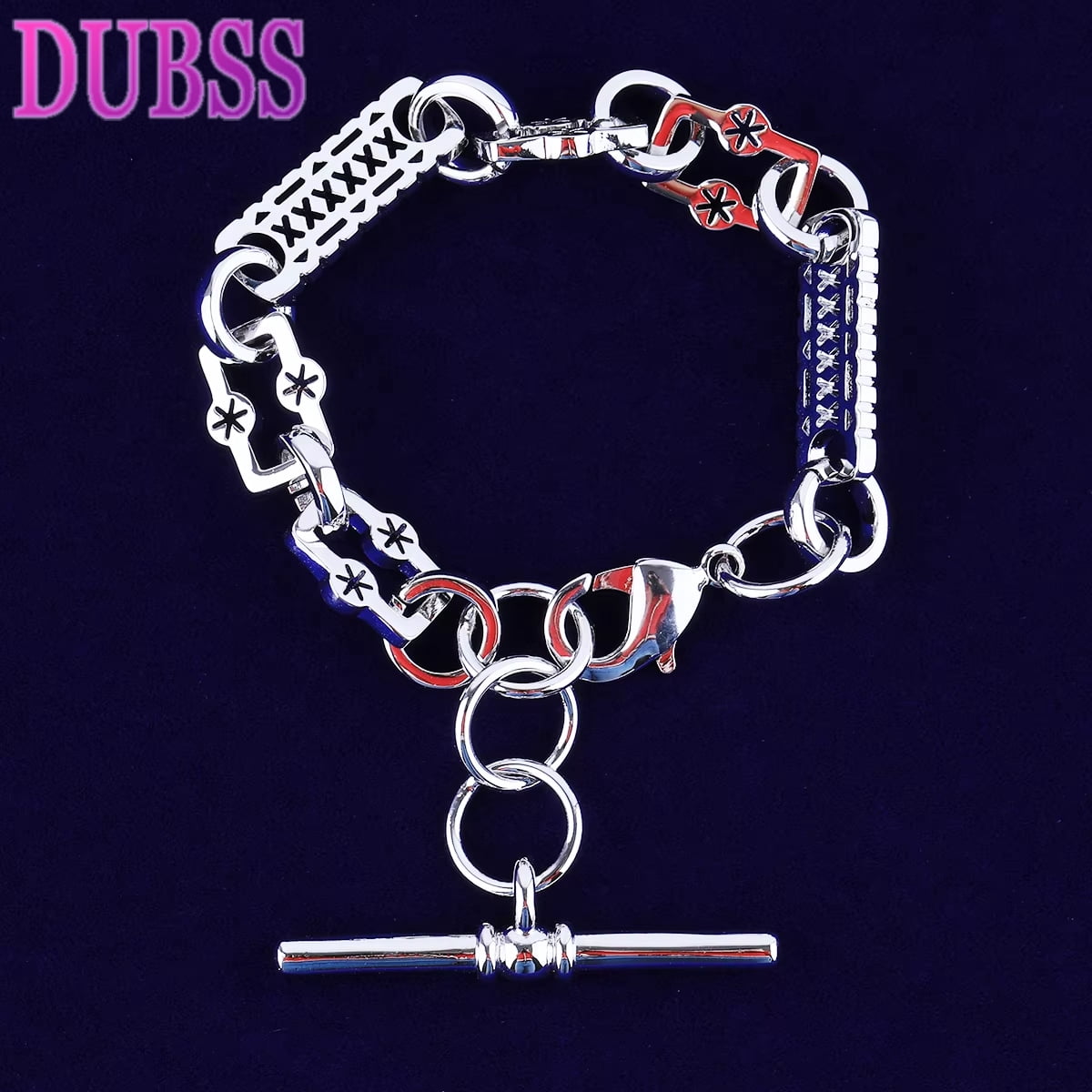 DUBSS Star Bar T Bar Clasp Bracelet for Women Gold Plated Real Coper ...