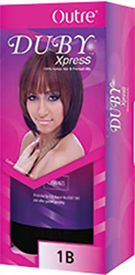 DUBY XPRESS 10" (1B Off Black) - Outre Human Hair Blend Weave - Walmart.com