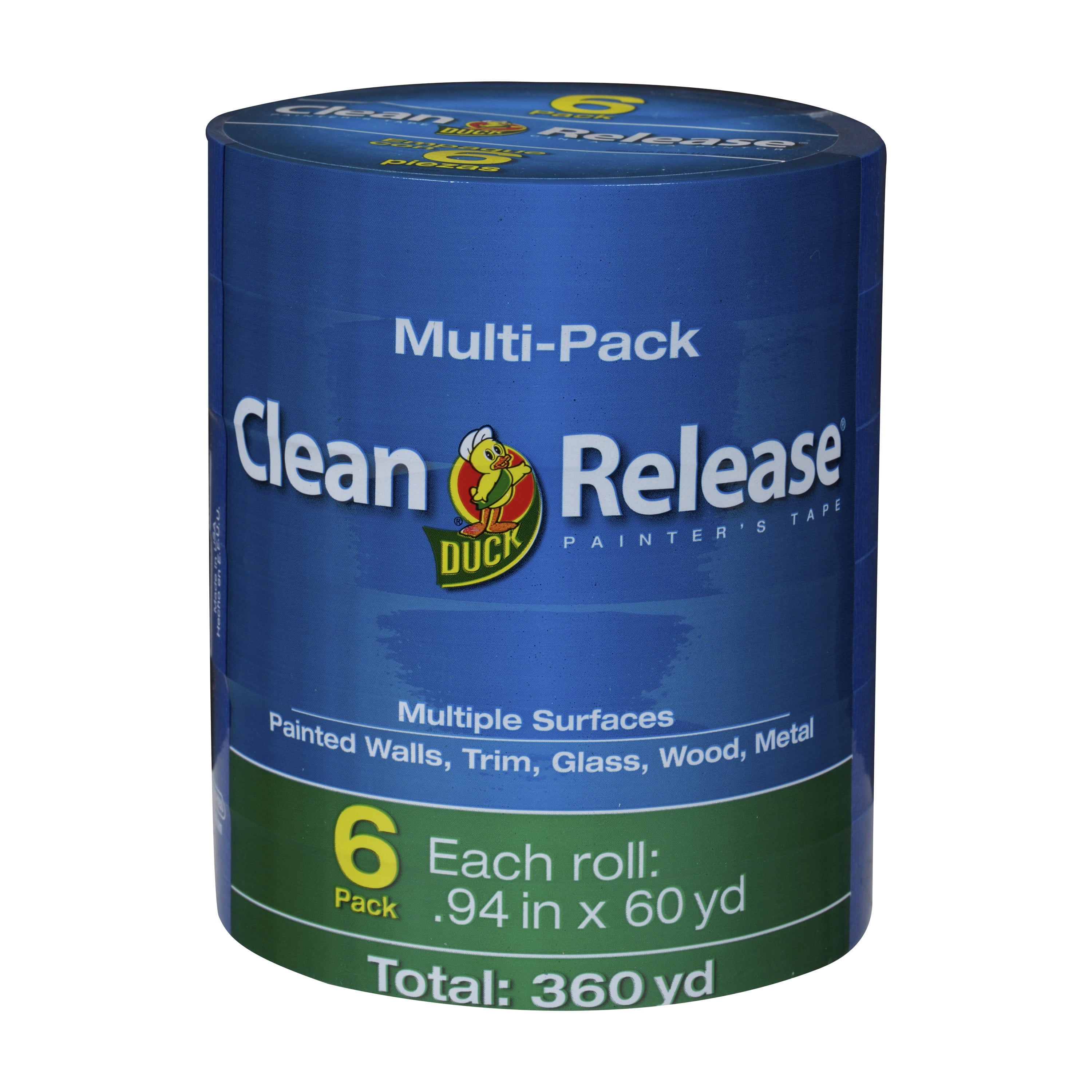 Duck Brand Multi-Pack Clean Release Blue Painter's Tape, 0.94 in. x 60 ...