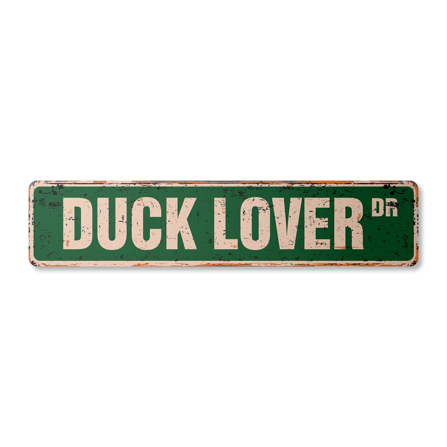 DUCK LOVER Vintage Aluminum Street Sign animal bird lovers birds Metal ...