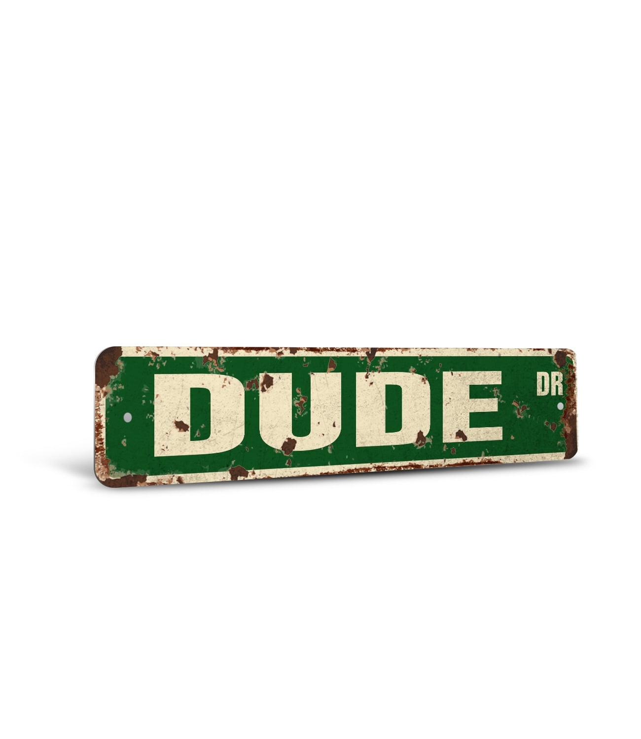 DUDE Vintage Style Rustic Street Sign – Guy Man Friend Male Daddy Retro ...