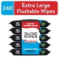 DUDE Wipes Poopsicle, Ice Pop Scented Extra Large Flushable Wipes, 48 ...