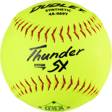 Rawlings USSSA 12 inch Dream Seam High Density Core Leather Softballs ...