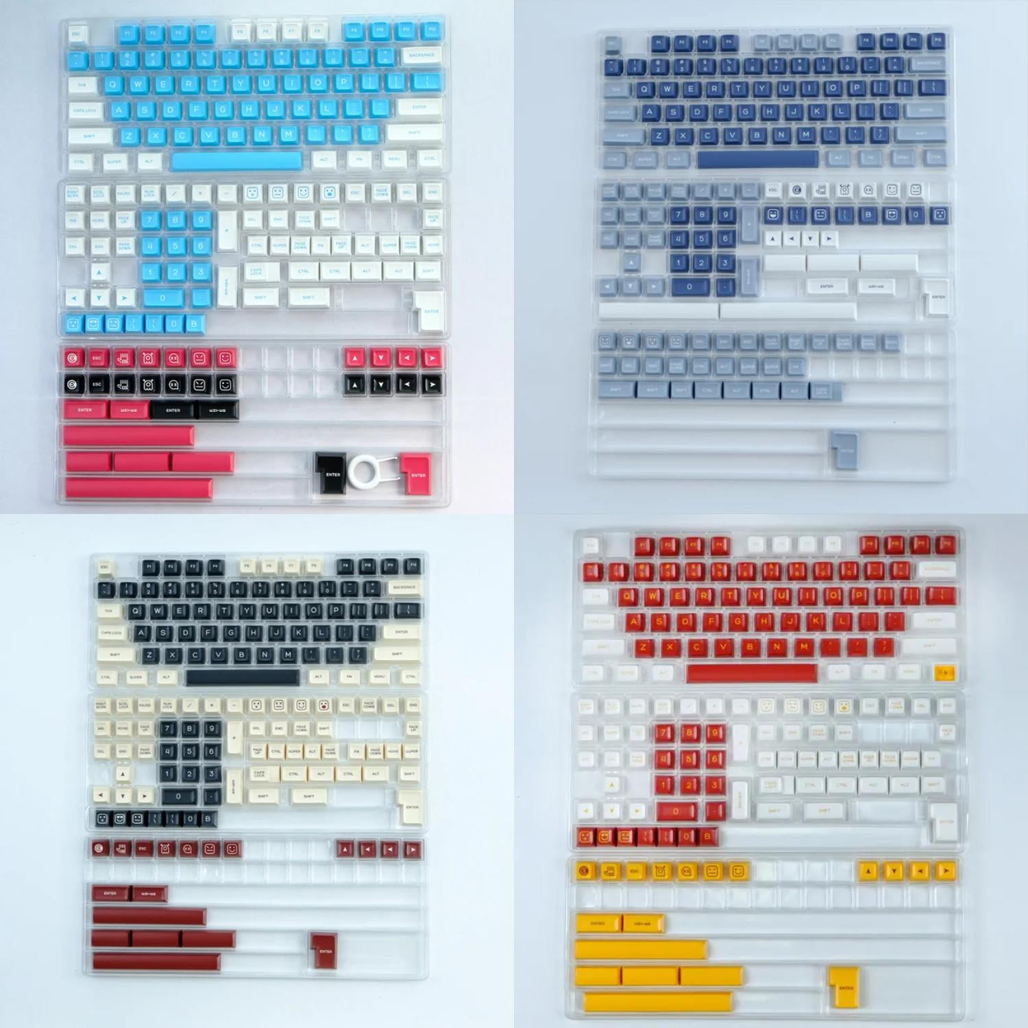 DUFDERIA 160 Keys GMK SA Profile Keycaps WOB BOW Rome Fishing Double ...