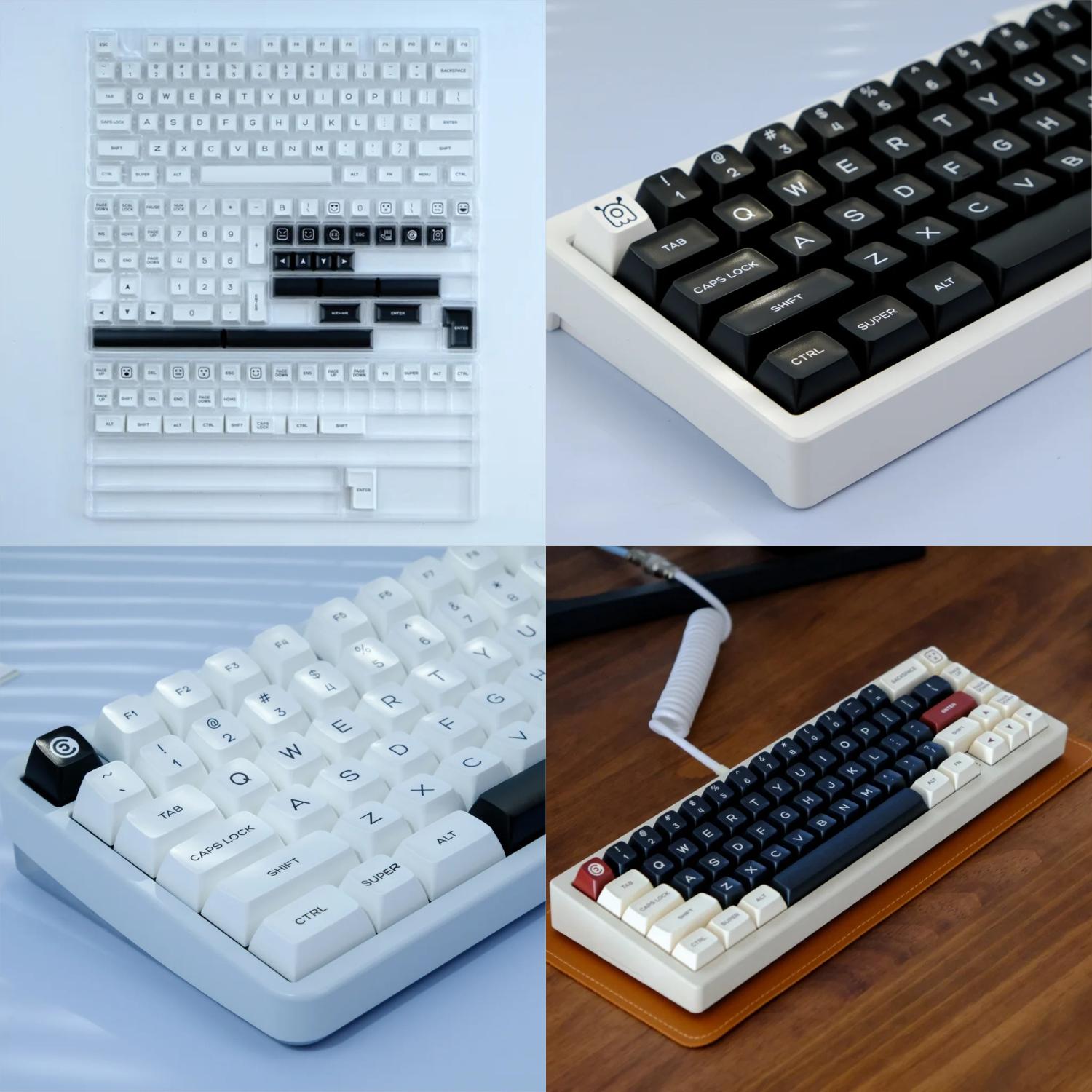DUFDERIA 160 Keys GMK SA Profile Keycaps WOB BOW Rome Fishing Double ...