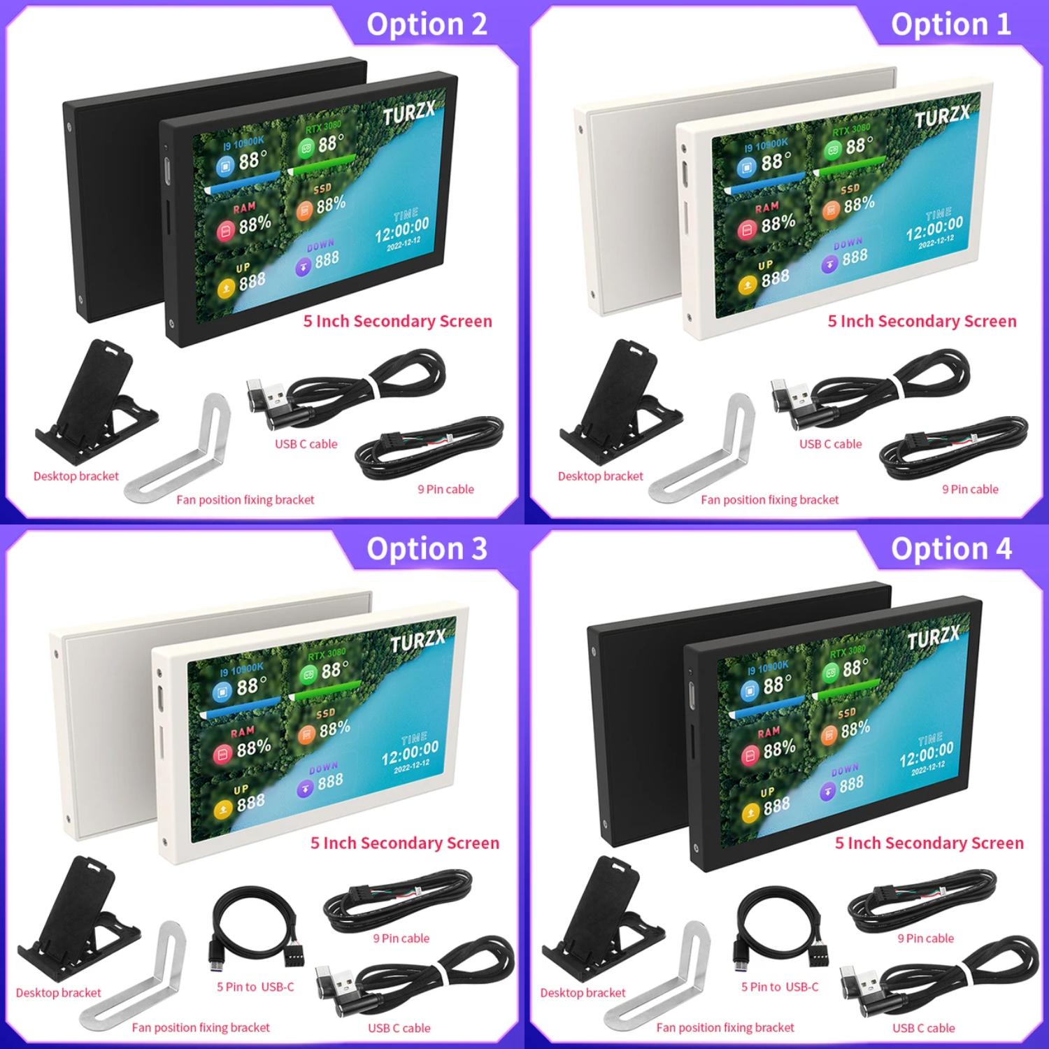 DUFDERIA 5 Inch IPS TYPE-C Secondary Screen IPS LCD Display for Mini ...