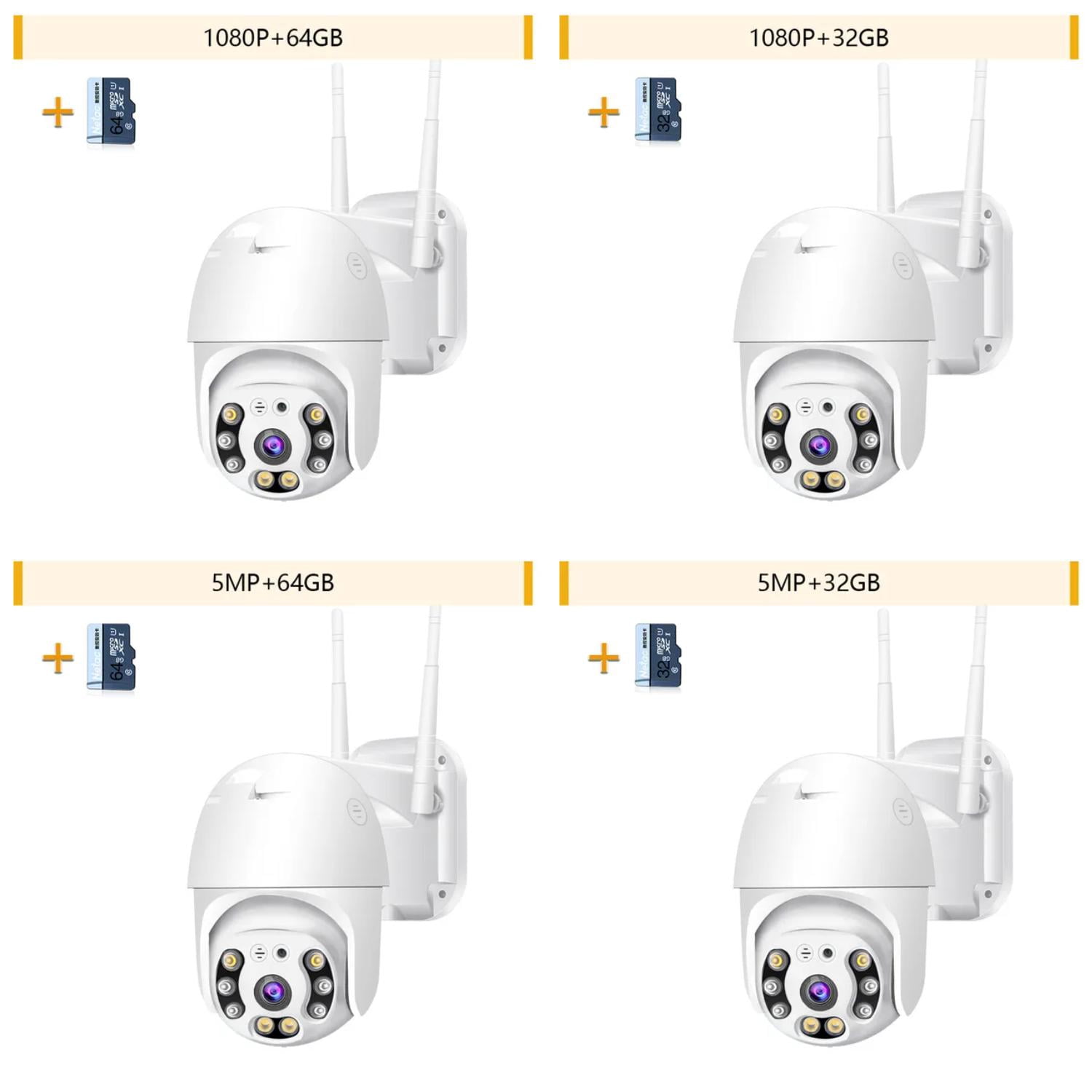 DUFDERIA 5MP Auto Tracking Speed Dome PTZ IP Camera WIFI 3MP Security ...