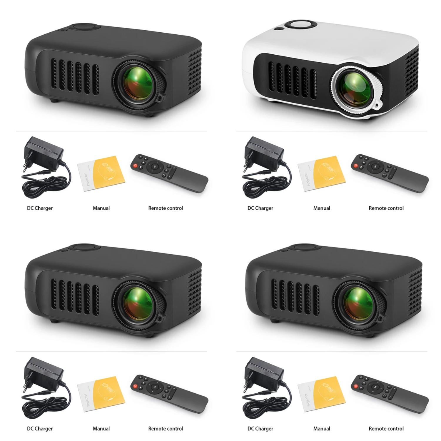 DUFDERIA A2000 MINI Projector Cinema Theater Portable 3D LED Video ...