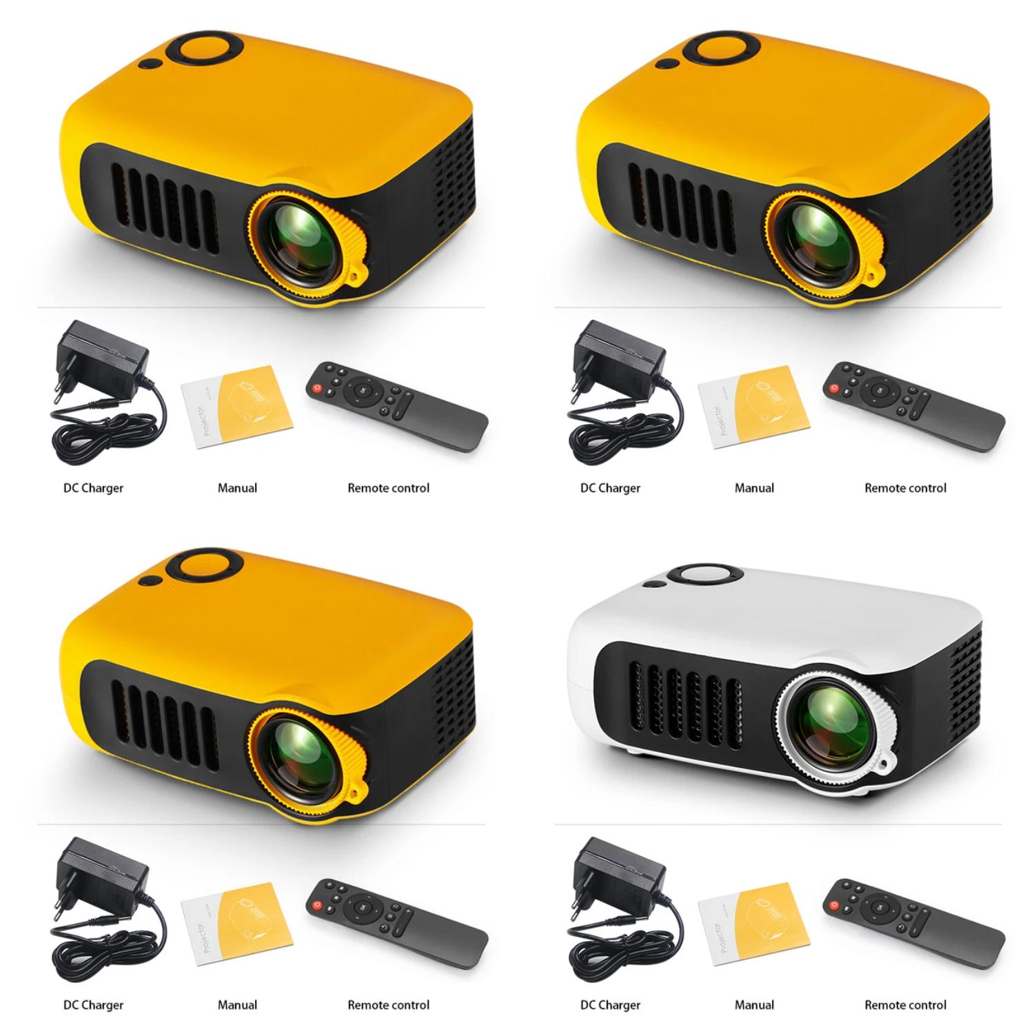 DUFDERIA A2000 Portable Projector LED Theater Projector Mini Cinema ...