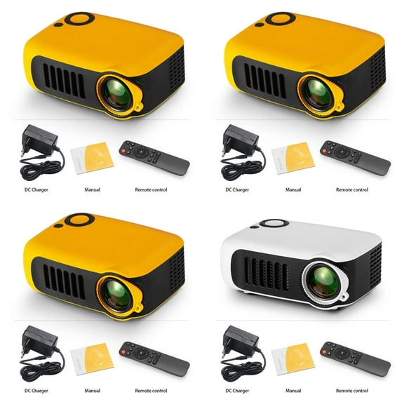 DUFDERIA A2000 Portable Projector LED Theater Projector Mini Cinema ...