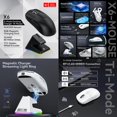 DUFDERIA Attack X6 Bluetooth Mouse PixArt PAW3395 Tri- Connection RGB ...