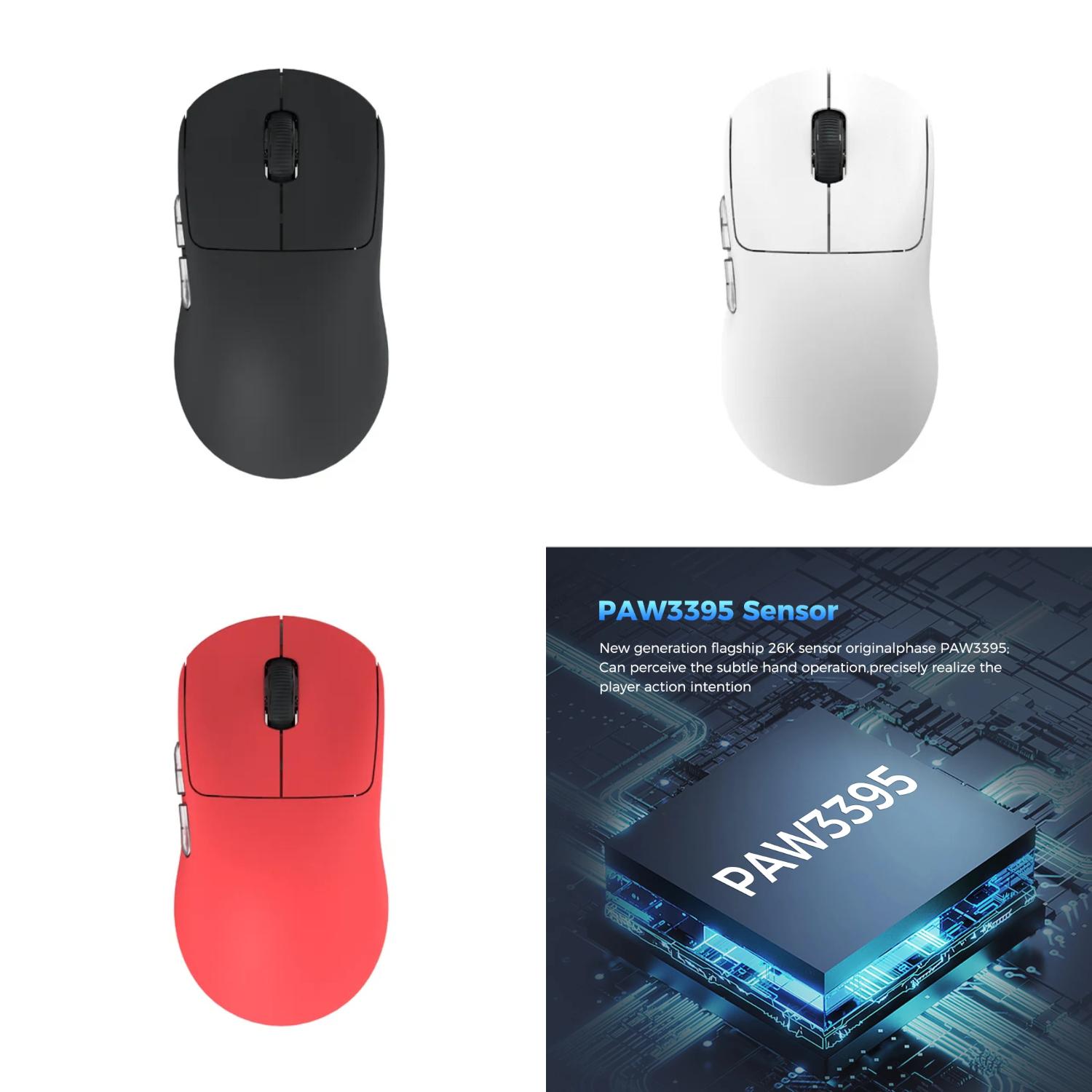 DUFDERIA Aztec PAW3395 Wireless Gaming Mouse 55g Ultra-Light 26000DPI 6 ...