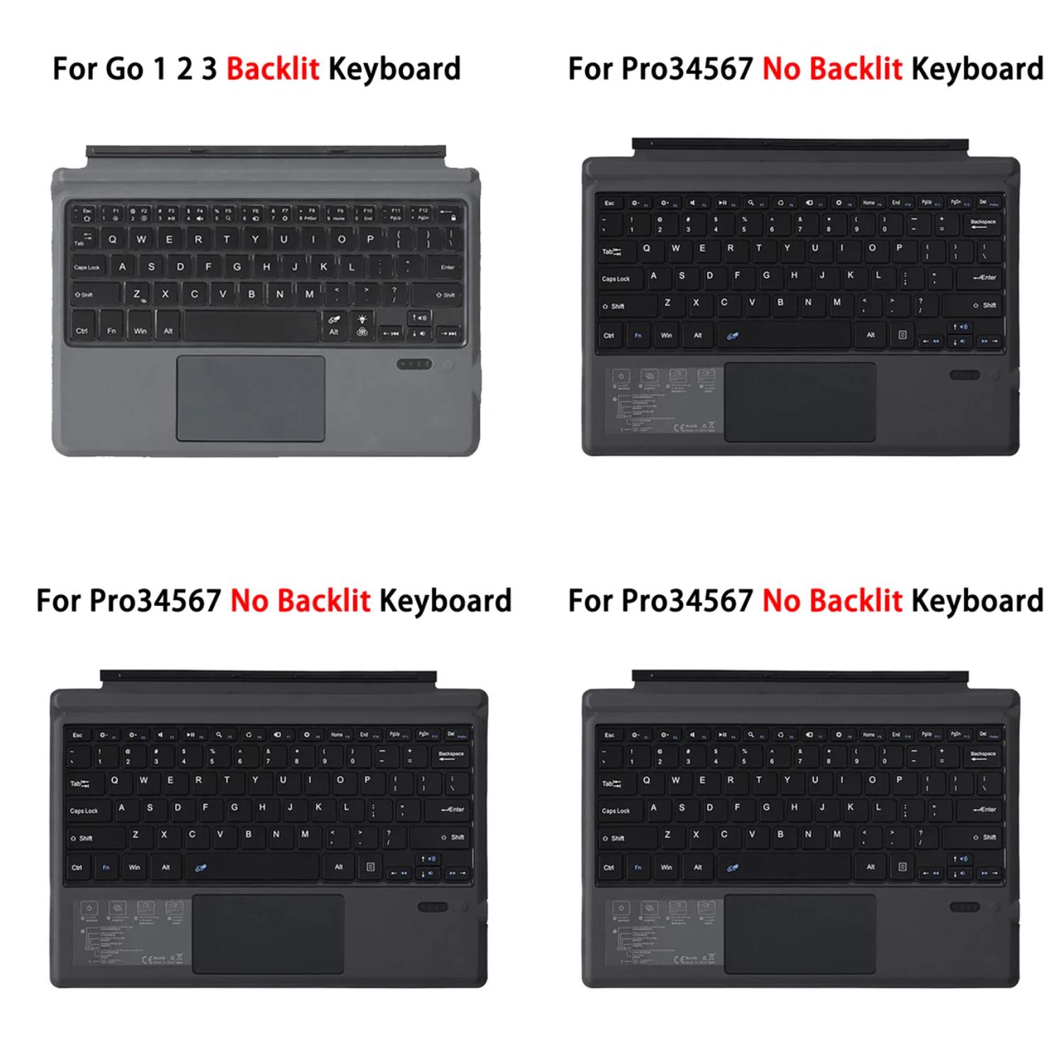 DUFDERIA Bluetooth Keyboard Backlight For Surface Pro 3 4 5 6 7 8 9 Pro ...