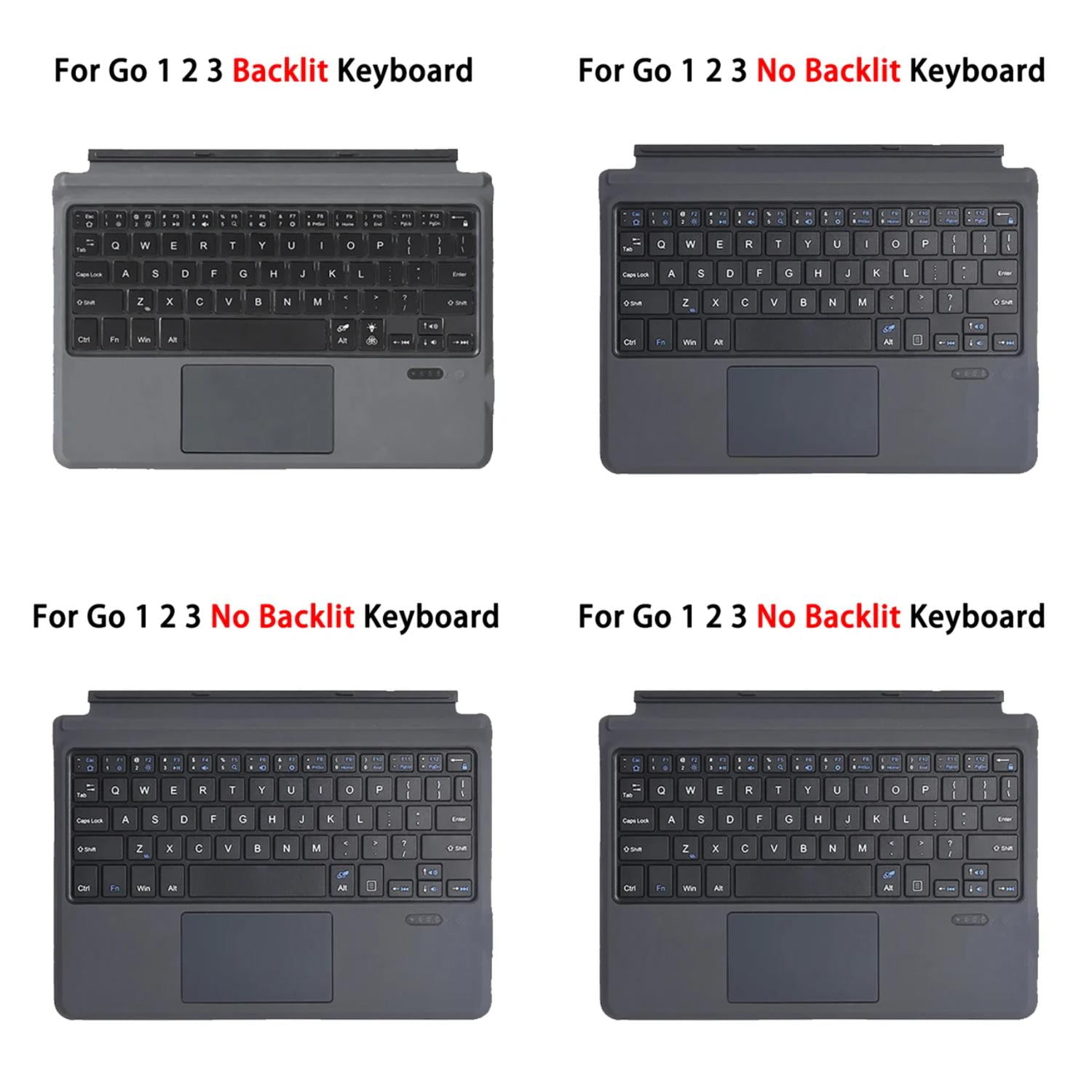 DUFDERIA Bluetooth Keyboard Backlight For Surface Pro 3 4 5 6 7 8 9 Pro ...