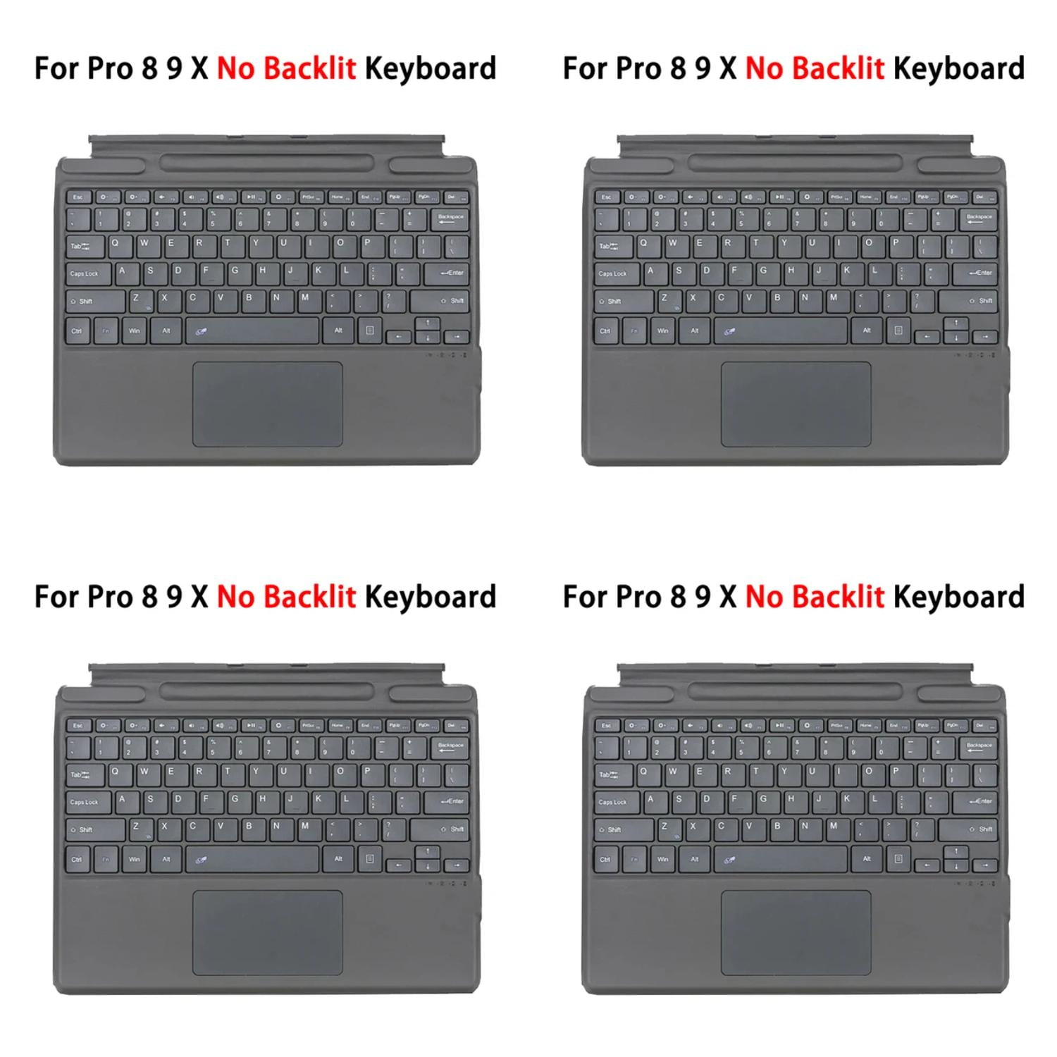 DUFDERIA Bluetooth Keyboard Backlight For Surface Pro 3 4 5 6 7 8 9 Pro ...