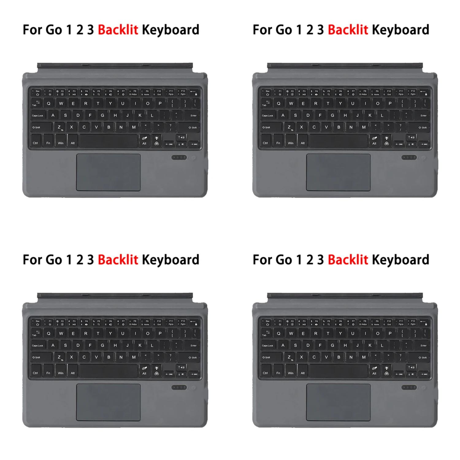 DUFDERIA Bluetooth Keyboard Backlight For Surface Pro 3 4 5 6 7 8 9 Pro ...