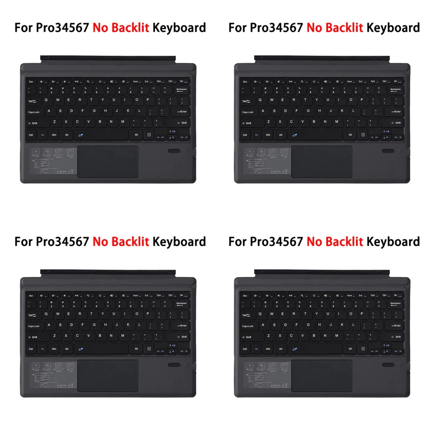 DUFDERIA Bluetooth Keyboard Backlight For Surface Pro 3 4 5 6 7 8 9 Pro ...