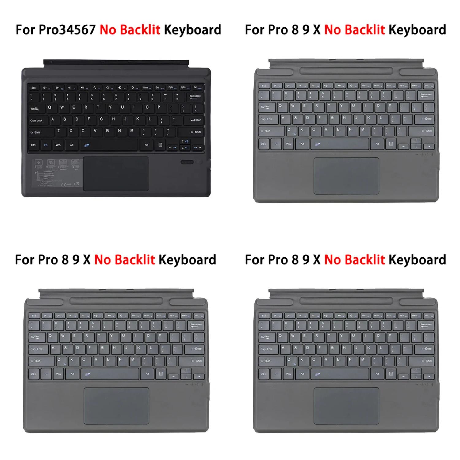 DUFDERIA Bluetooth Keyboard Backlight For Surface Pro 3 4 5 6 7 8 9 Pro ...