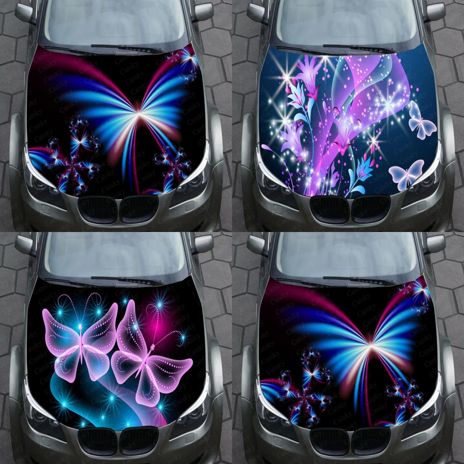 DUFDERIA Butterflies car stickers Auto decal graphic vinyl decal cover ...
