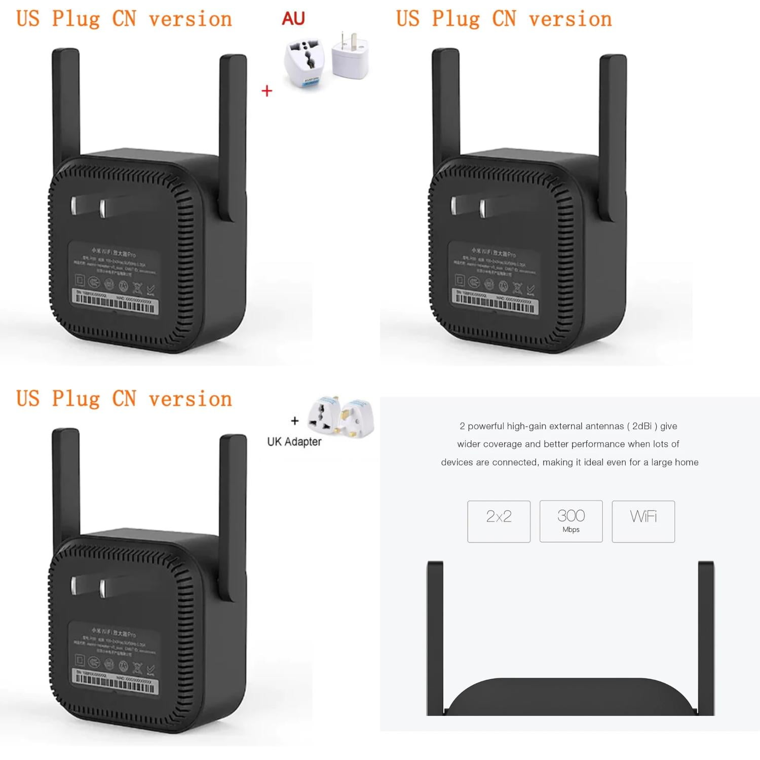 DUFDERIA CN Version WiFi Router Amplifier Pro Router 300M Network ...