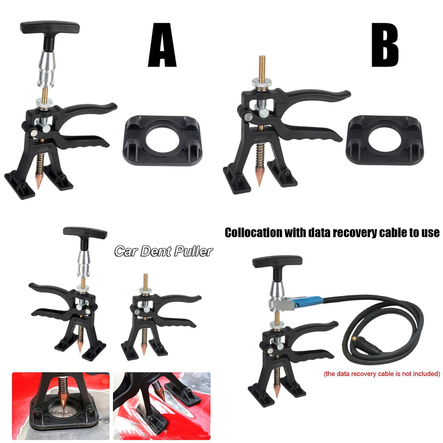 DUFDERIA Car Dent Puller Body Fine Repair Tools Sheet Metal Spot ...