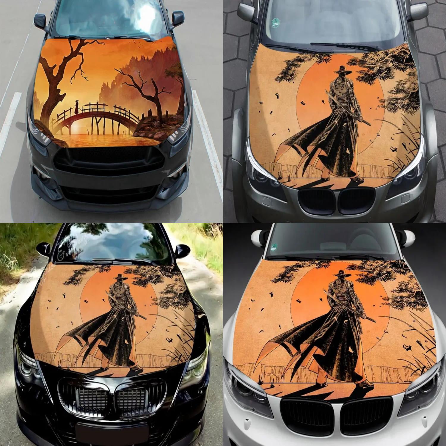 DUFDERIA Car hood decal vinyl sticker graphic wrap decal truck decal ...