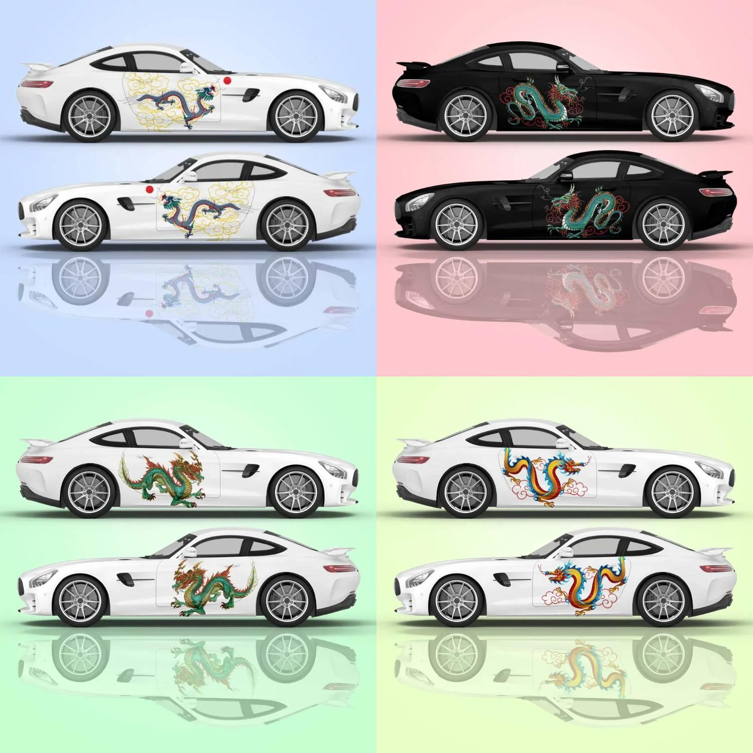 DUFDERIA Chinese Traditional Art Car Body Stickers Chinese Totems ...