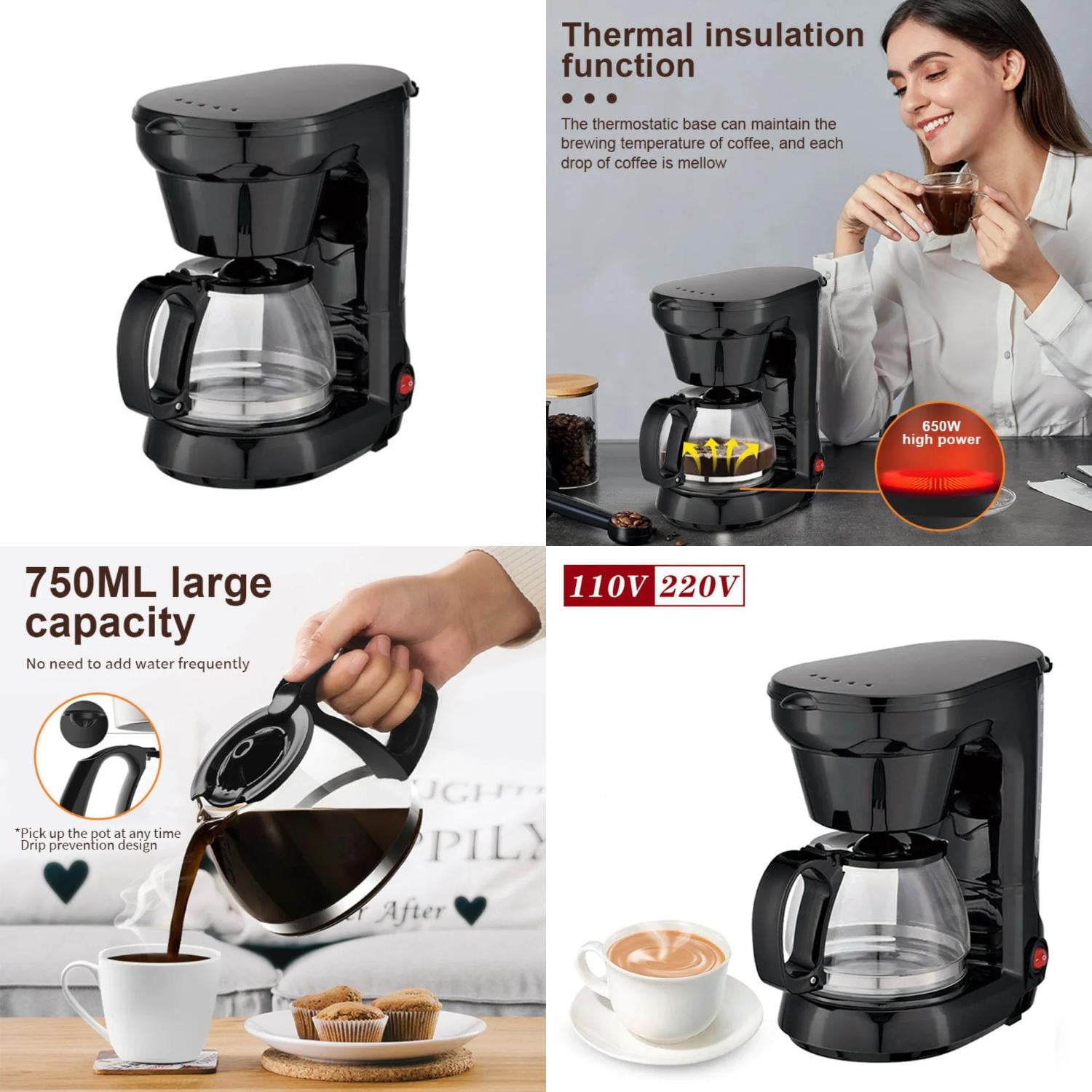 DUFDERIA Efficient Italian Style High Capacity Automatic Drip Coffee ... DUFDERIA Efficient Italian Style High Capacity Automatic Drip Coffee ...