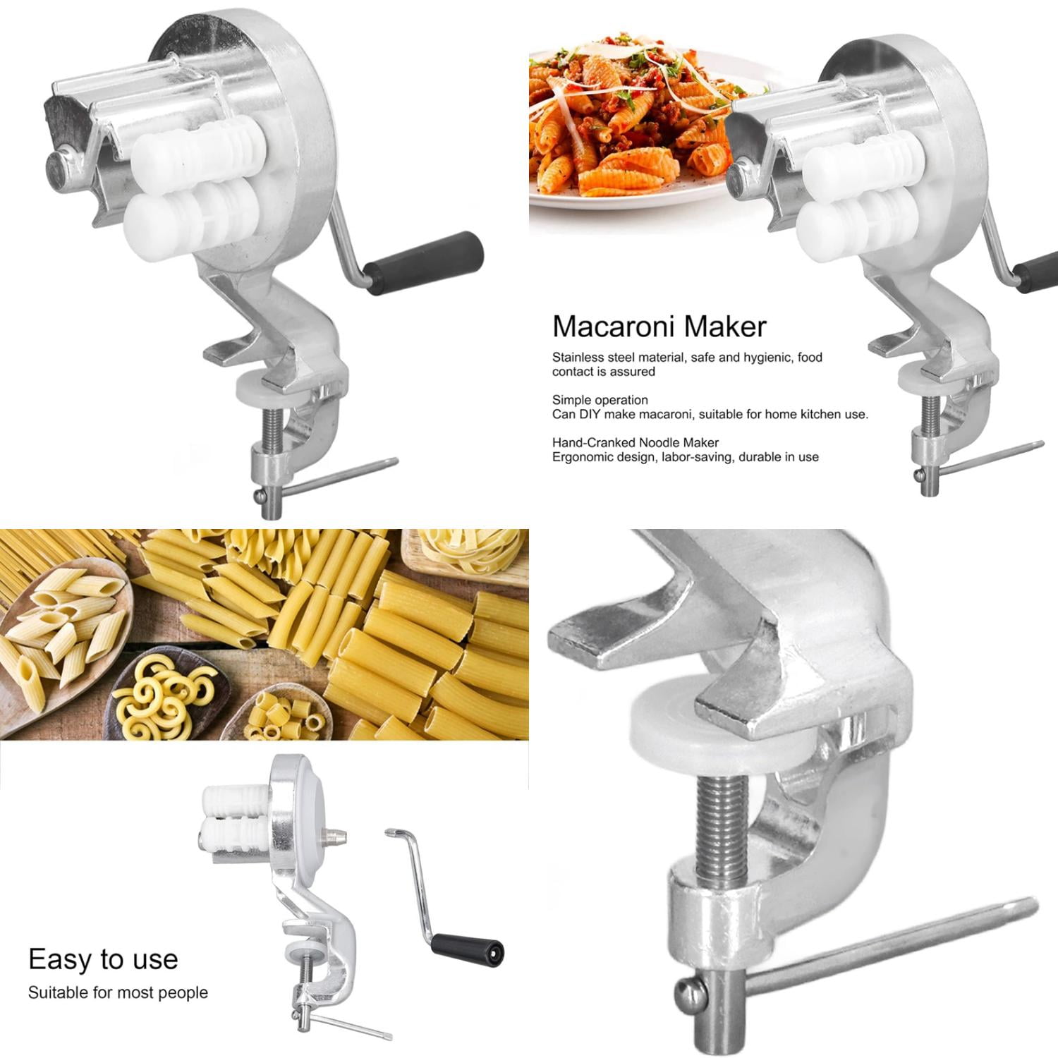 DUFDERIA Efficient and authentic portable Italian manual pasta maker ...