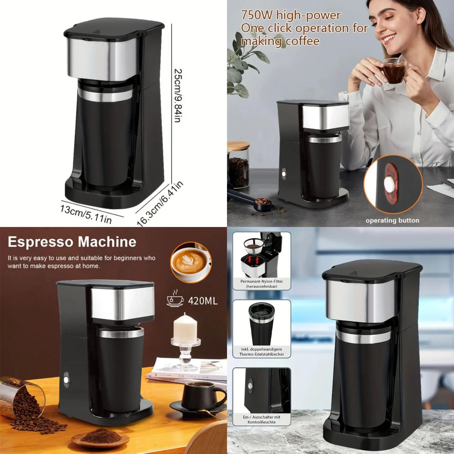 DUFDERIA Enhanced Sustainability Eco-Friendly Premium 420ml Stainless ...