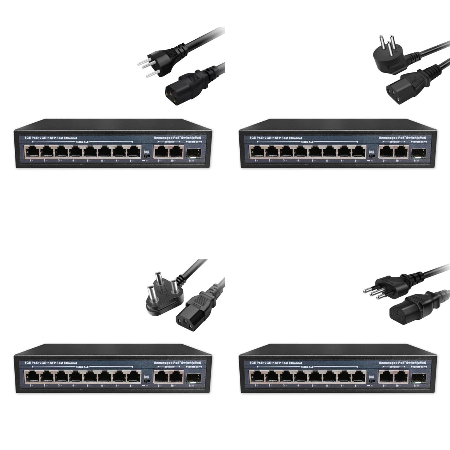 DUFDERIA Full Gigabit POE Network Ethernet Switch Unmanaged Hub 120W 8 ...
