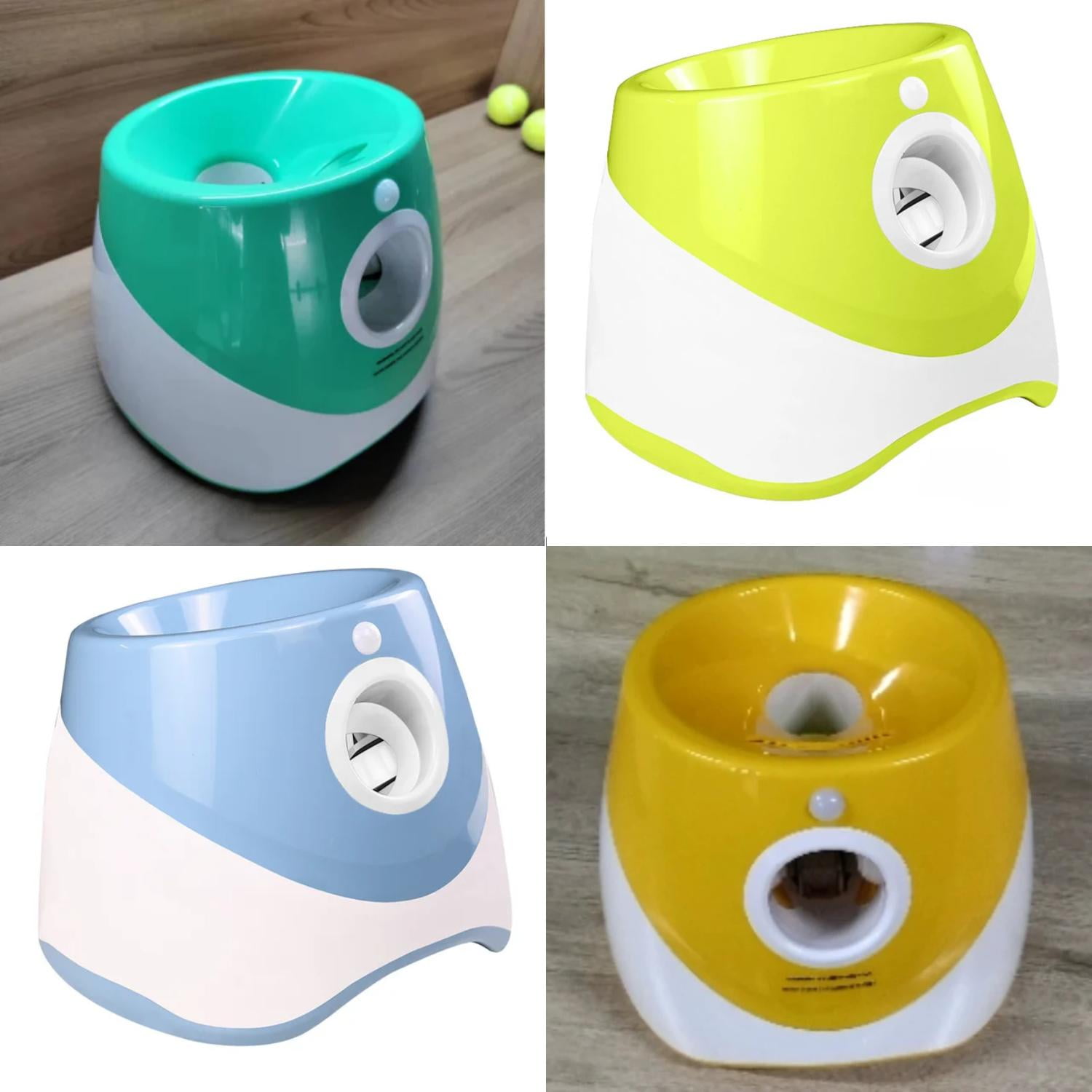 DUFDERIA Fun Interactive Automatic Dog Tennis Launcher Mini Tennis ...