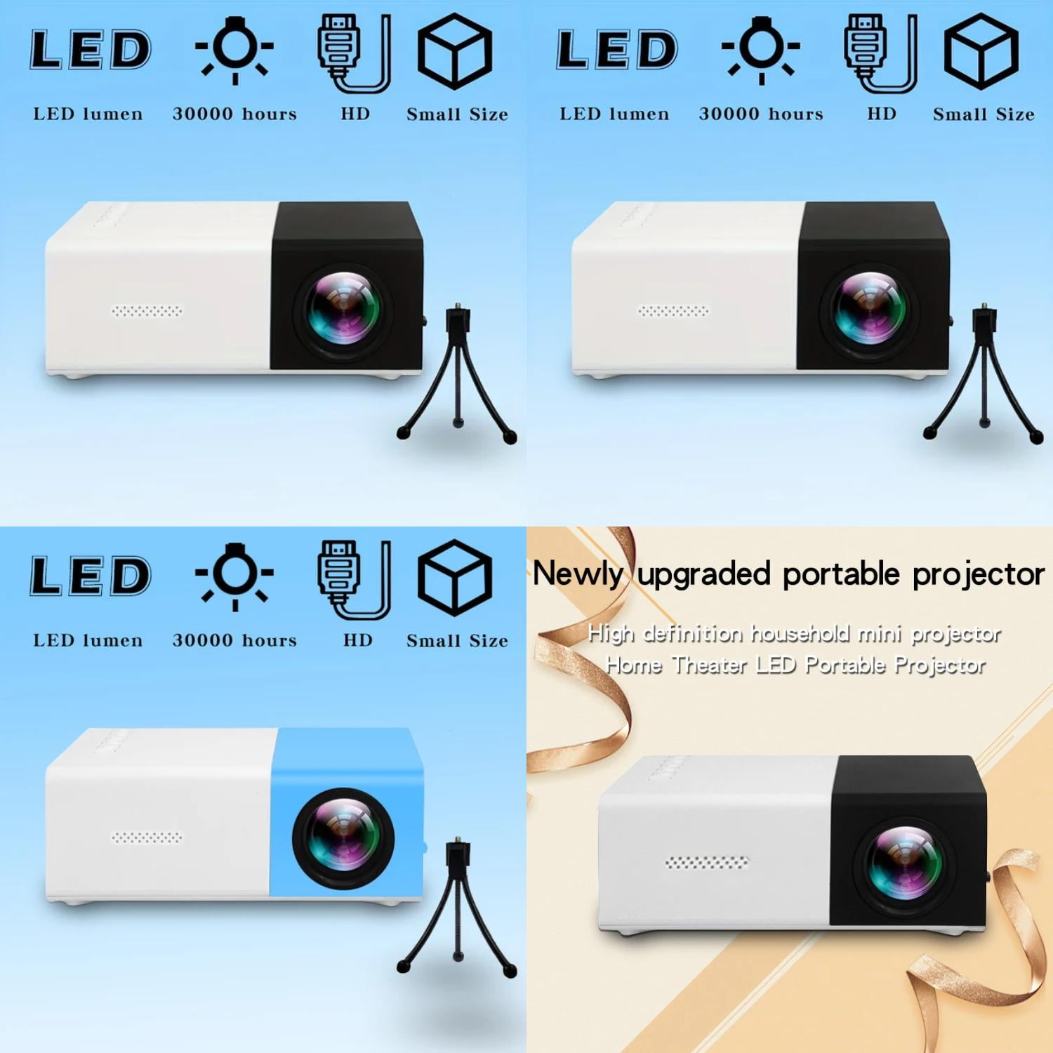 DUFDERIA Led Office YG300 Projector HD mini projector - Walmart.com