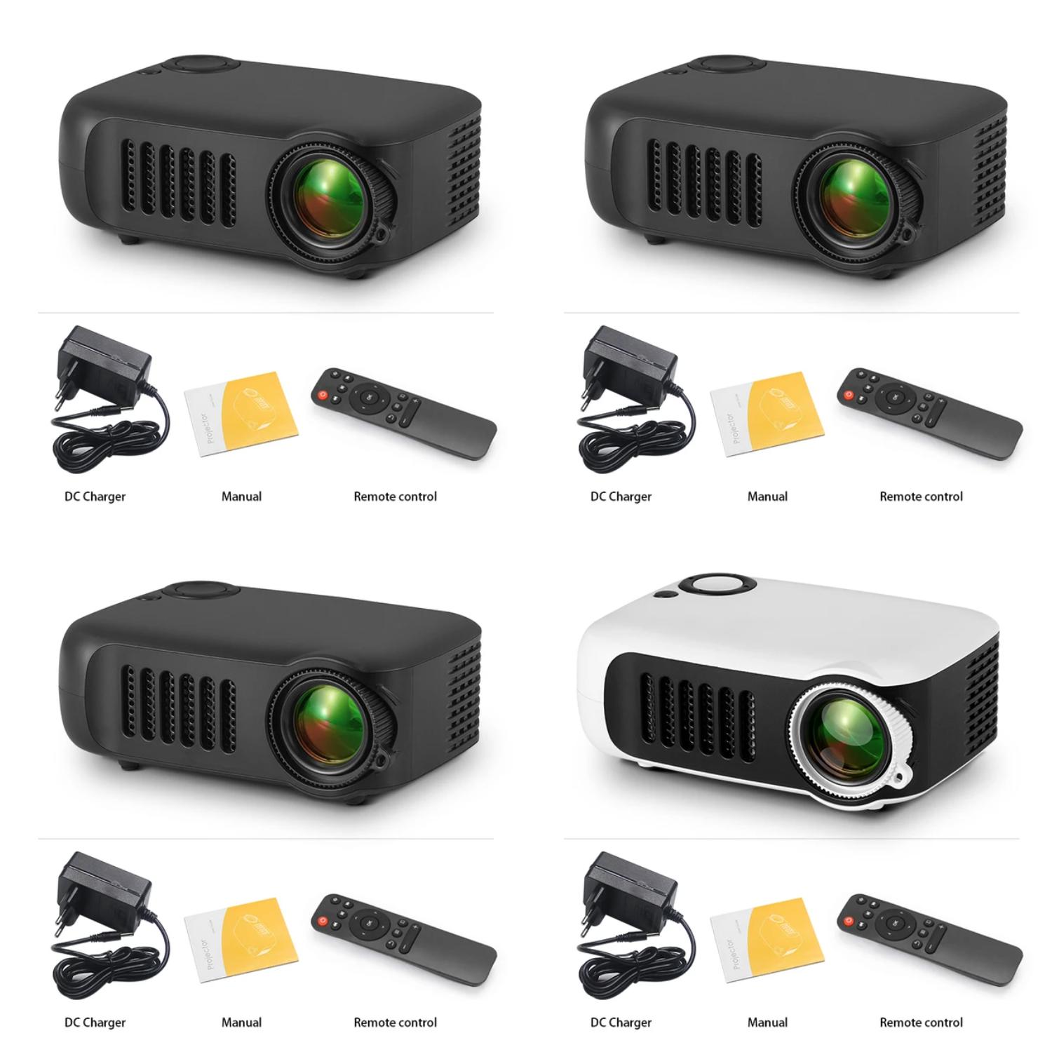 DUFDERIA MINI Projector Portable 3D LED Video Projectors Cinema Theater ...