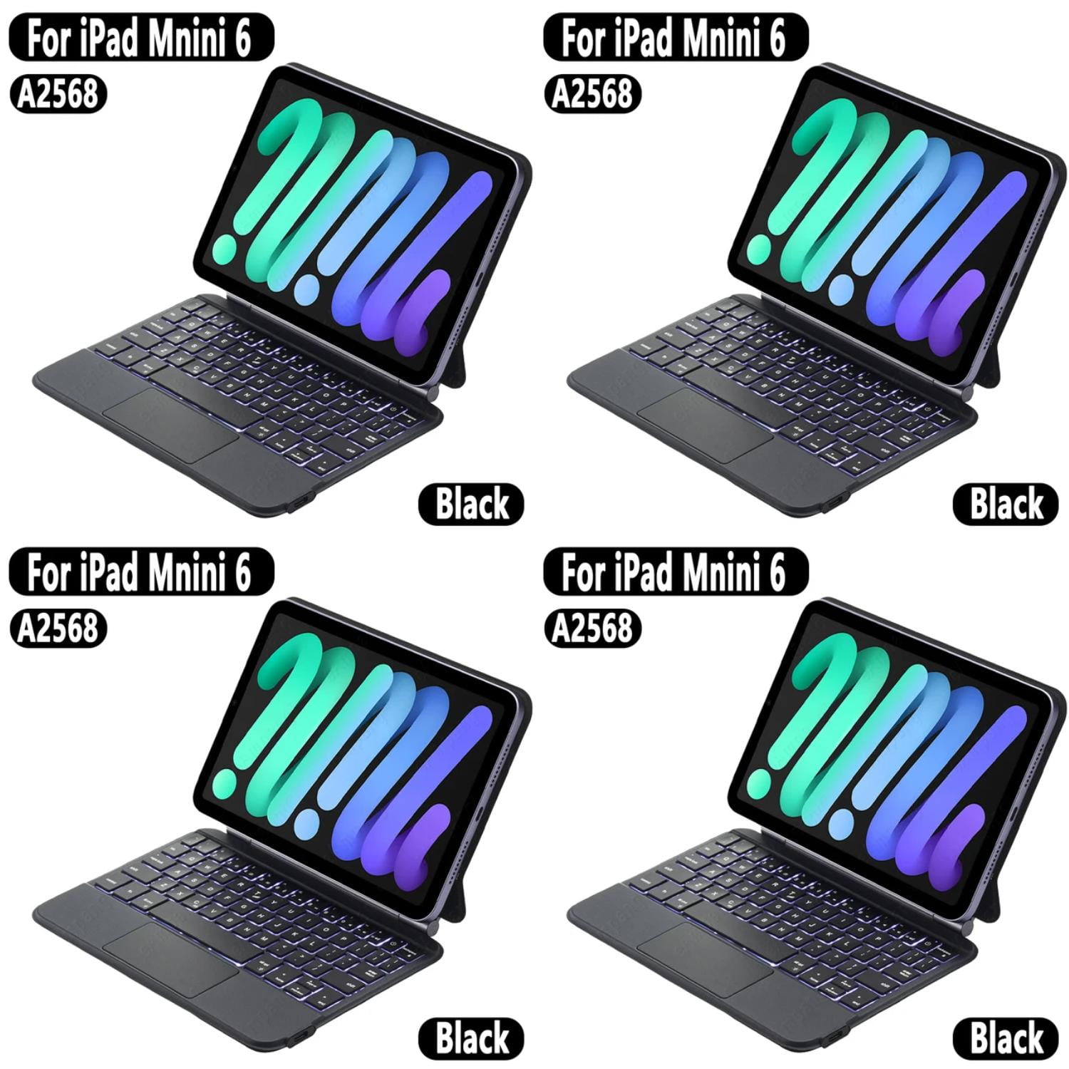 DUFDERIA Magic Stylish 2021 6th Gen Mini Keyboard Case - Multilingual ...