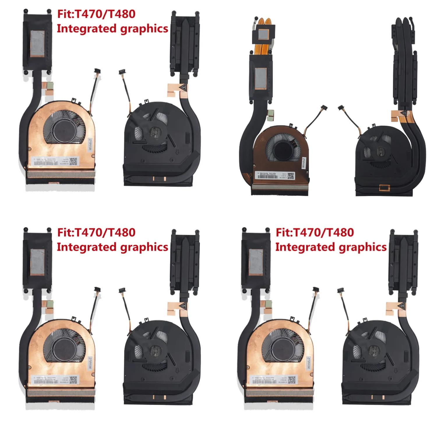 DUFDERIA Original CPU Cooler Cooling Fan for T470 T480 Heatsink SWG ...