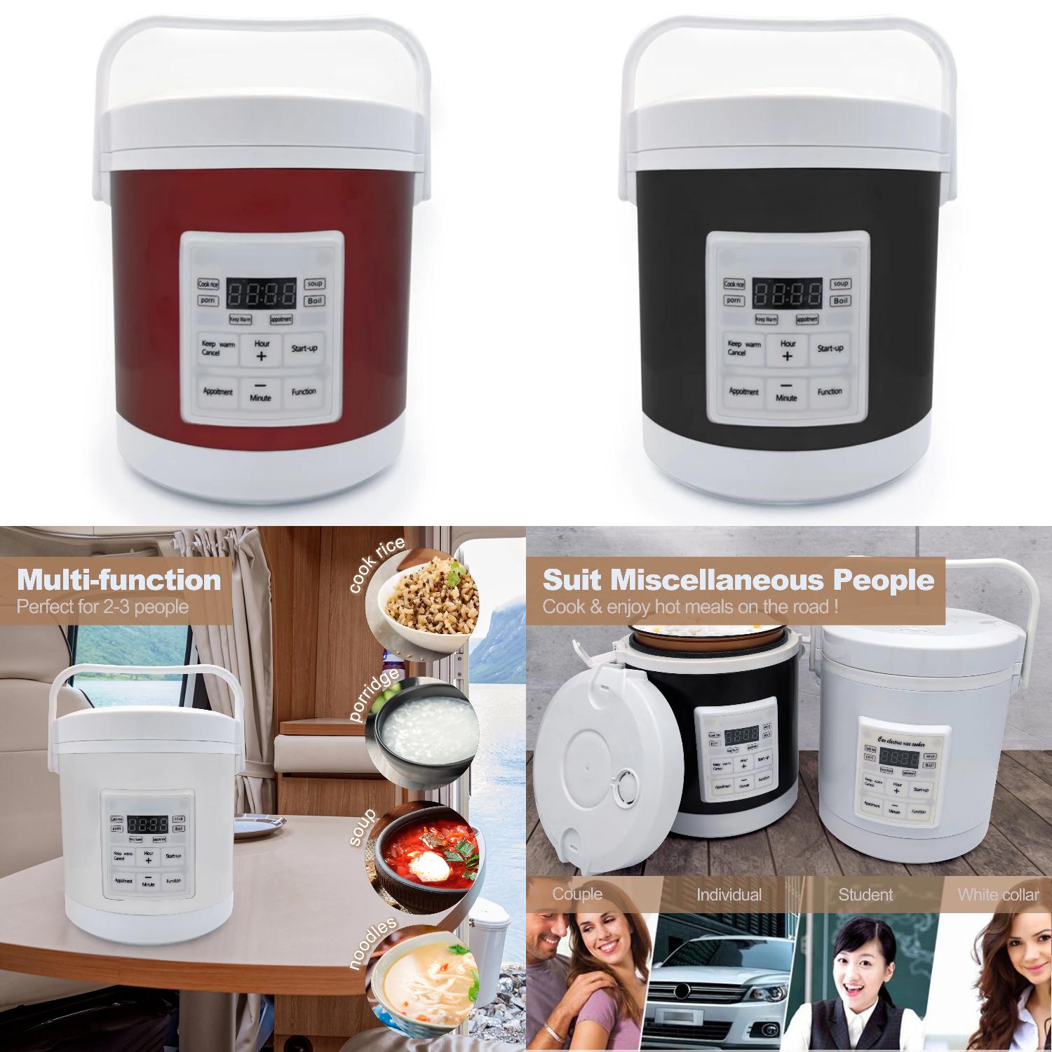 DUFDERIA Portable Compact 1.6L Mini Size 12V to 24V Car and Truck Rice ...