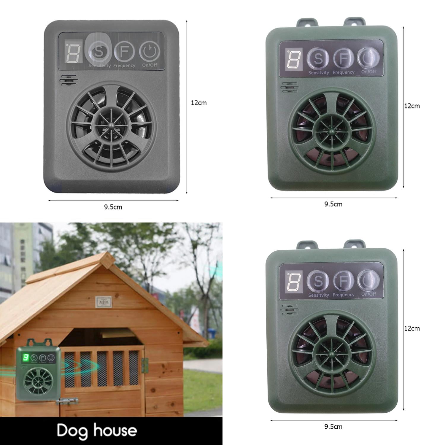 DUFDERIA Powerful Ultrasonic Pet Anti Barking Electronic Dog Repeller ...