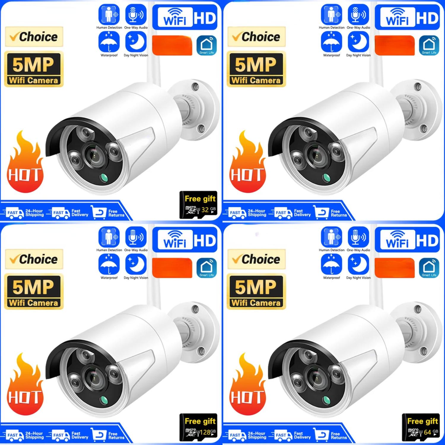 DUFDERIA Smart Life 5MP HD Lens WIIF Camera Human Detection Outdoor ...