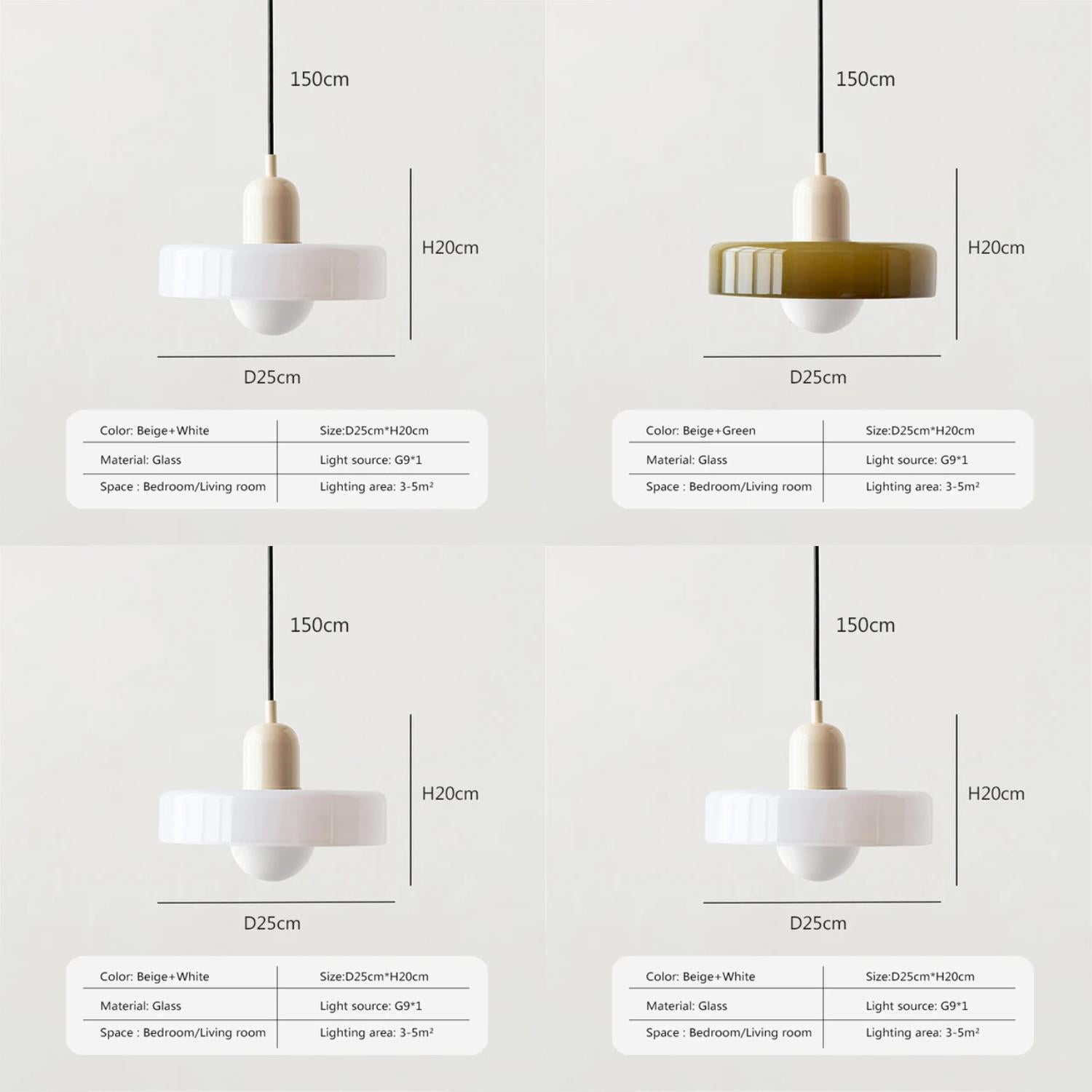 DUFDERIA Warmly Glowing Gorgeous and Elegant Single Lamp Nordic Glass ...