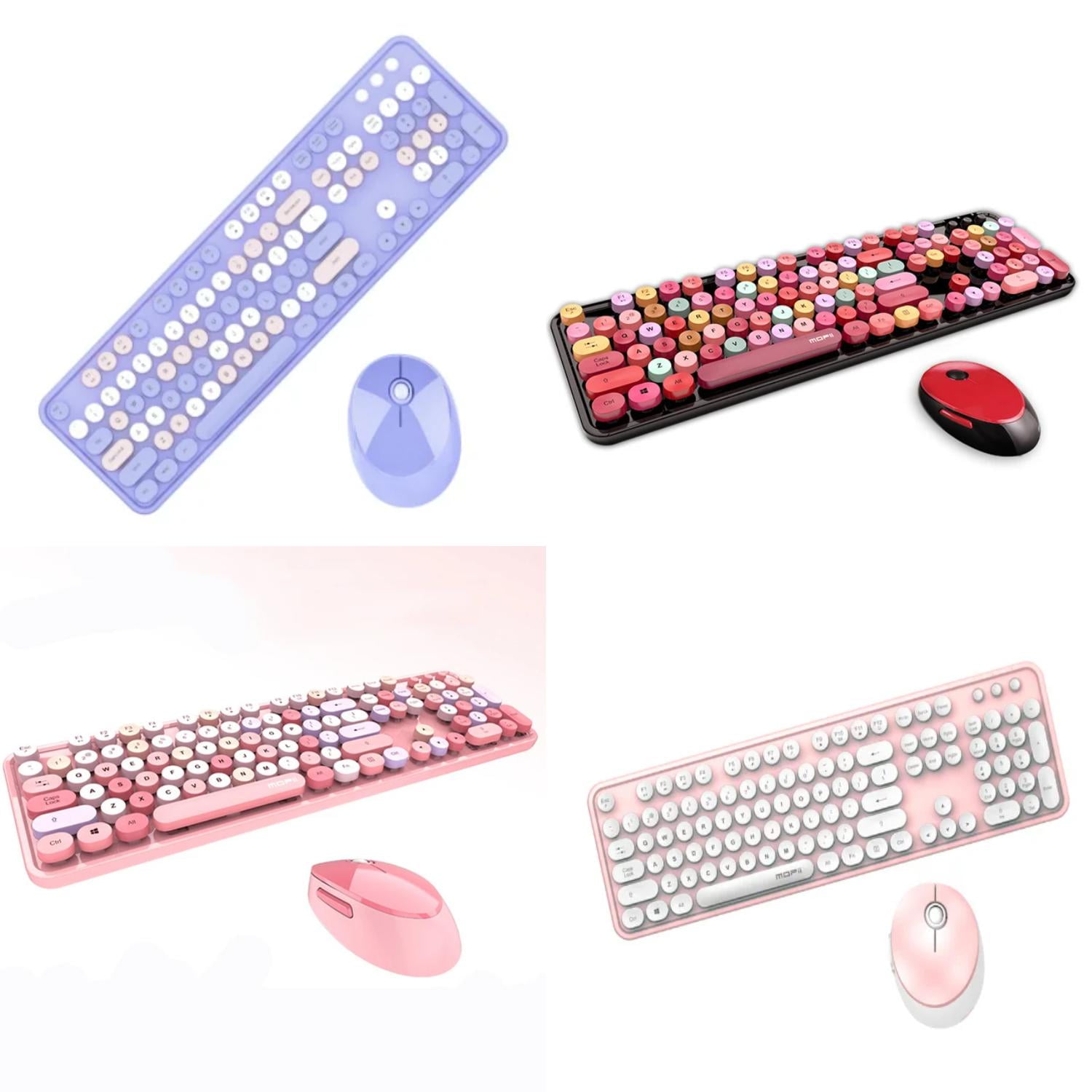 Dufderia Wireless Keyboard Mouse Combo 104 Key Full Size Usb Cordless