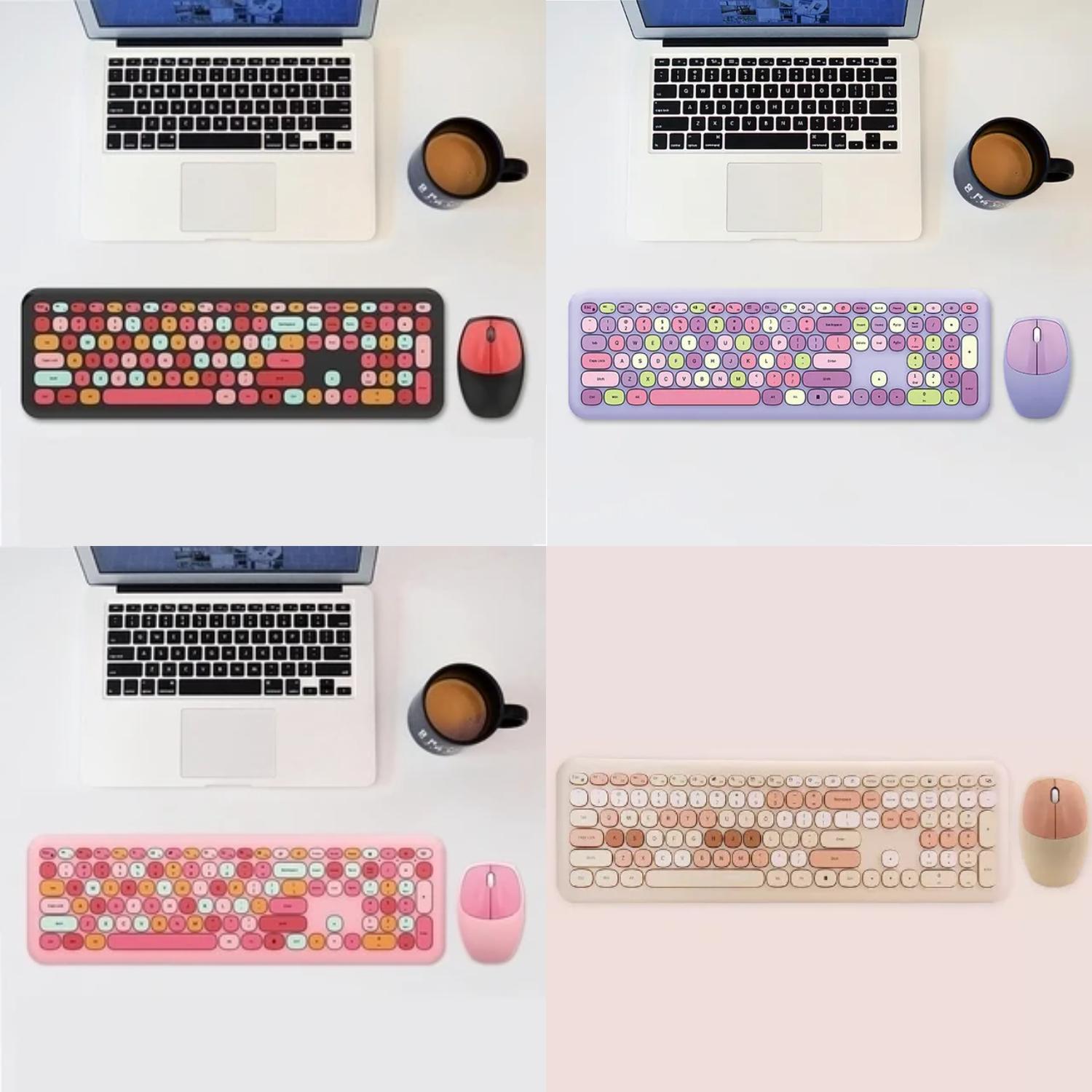 Dufderia Wireless Keyboard Mouse Combo 2 4g Compact Keyboard And Mouse Combo Ergonomic And