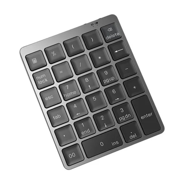 DUFDIE 28 Keys Bluetooth Numeric Keyboard with USB Hub 3.0 for Tablet ...