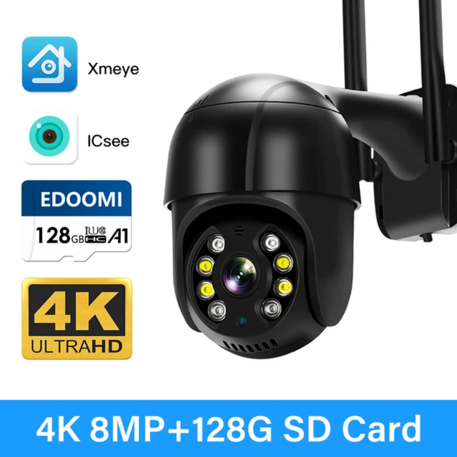 DUFDIE 4K WiFi Outdoor Dome Cam | Wireless Video Surveillance | 5MP IP ...