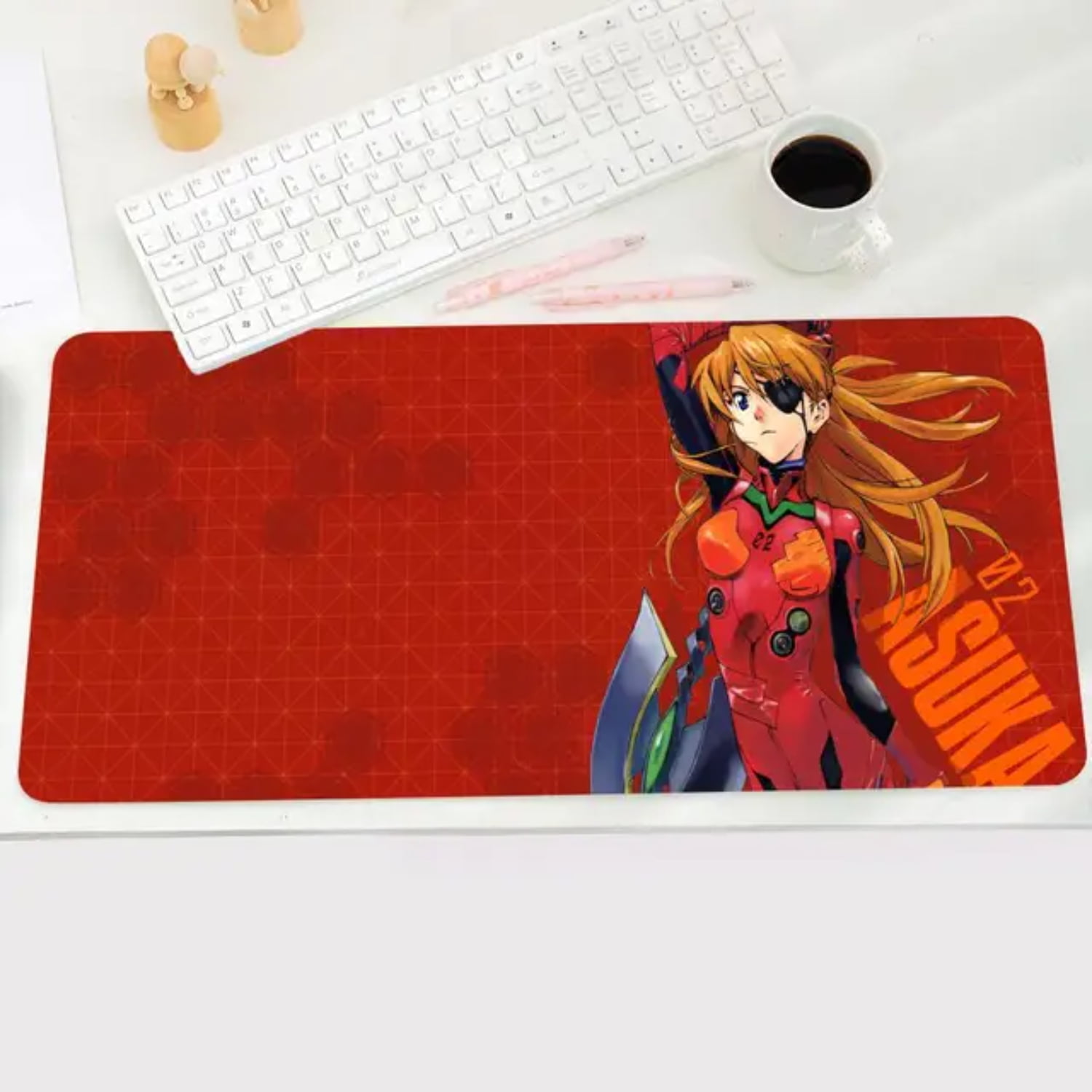 DUFDIE Asuka Fashion Mouse Pad - Large Anime Desk Mat for Gaming Office ...
