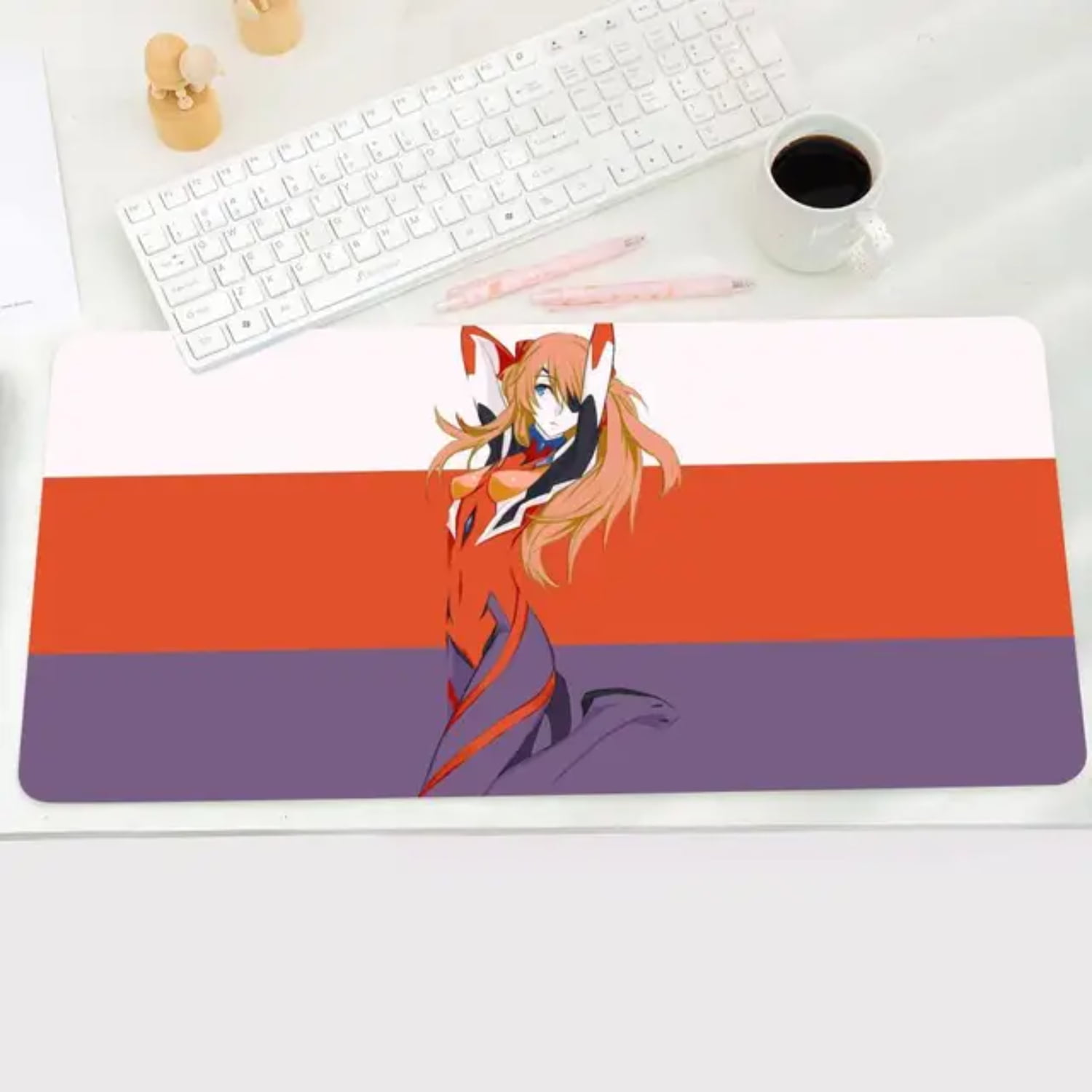 DUFDIE Asuka Fashion Mouse Pad - Large Anime Desk Mat for Gaming Office ...