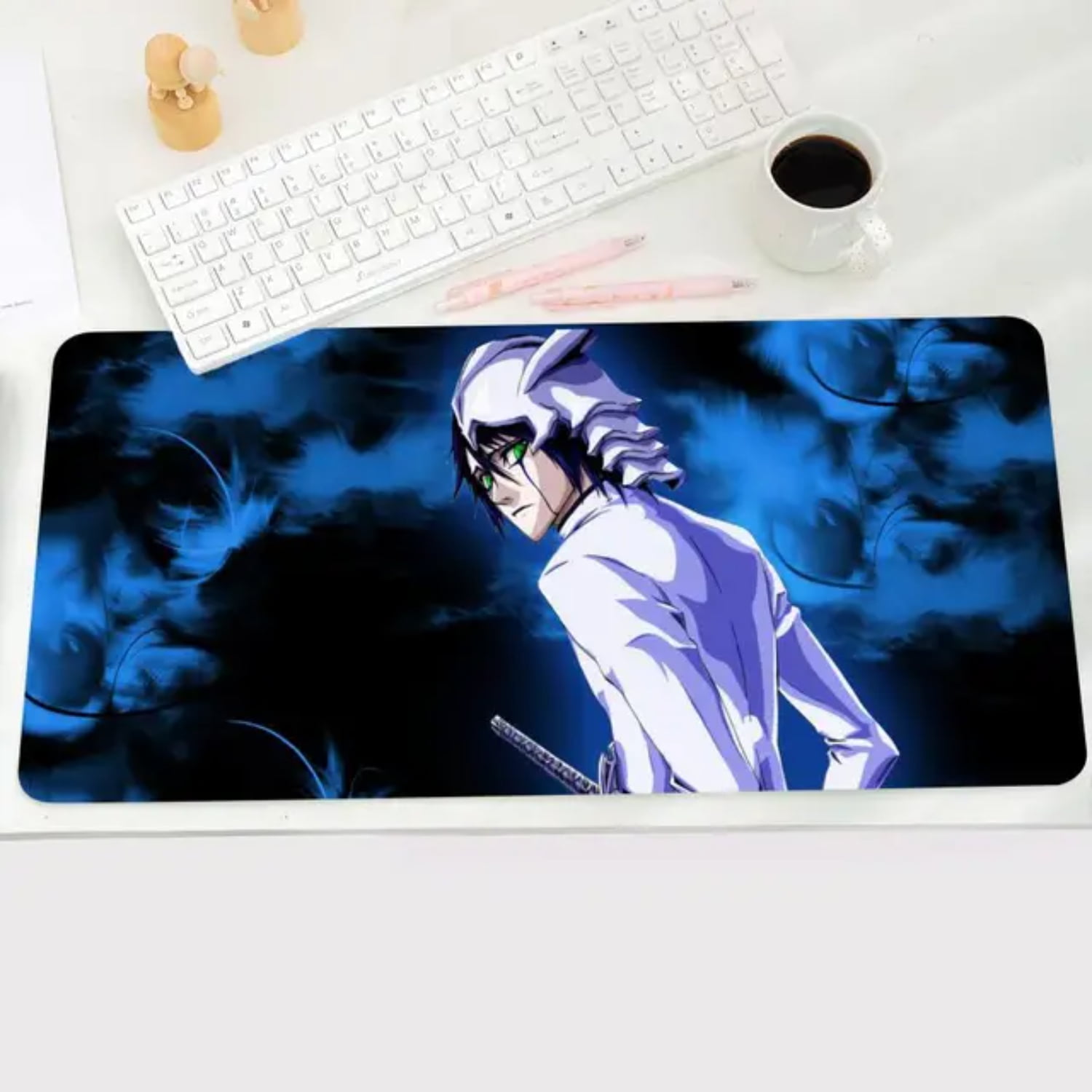 DUFDIE Bleach Ulquiorra Anime Cool Mouse Pad Large Gaming Desk Mat ...