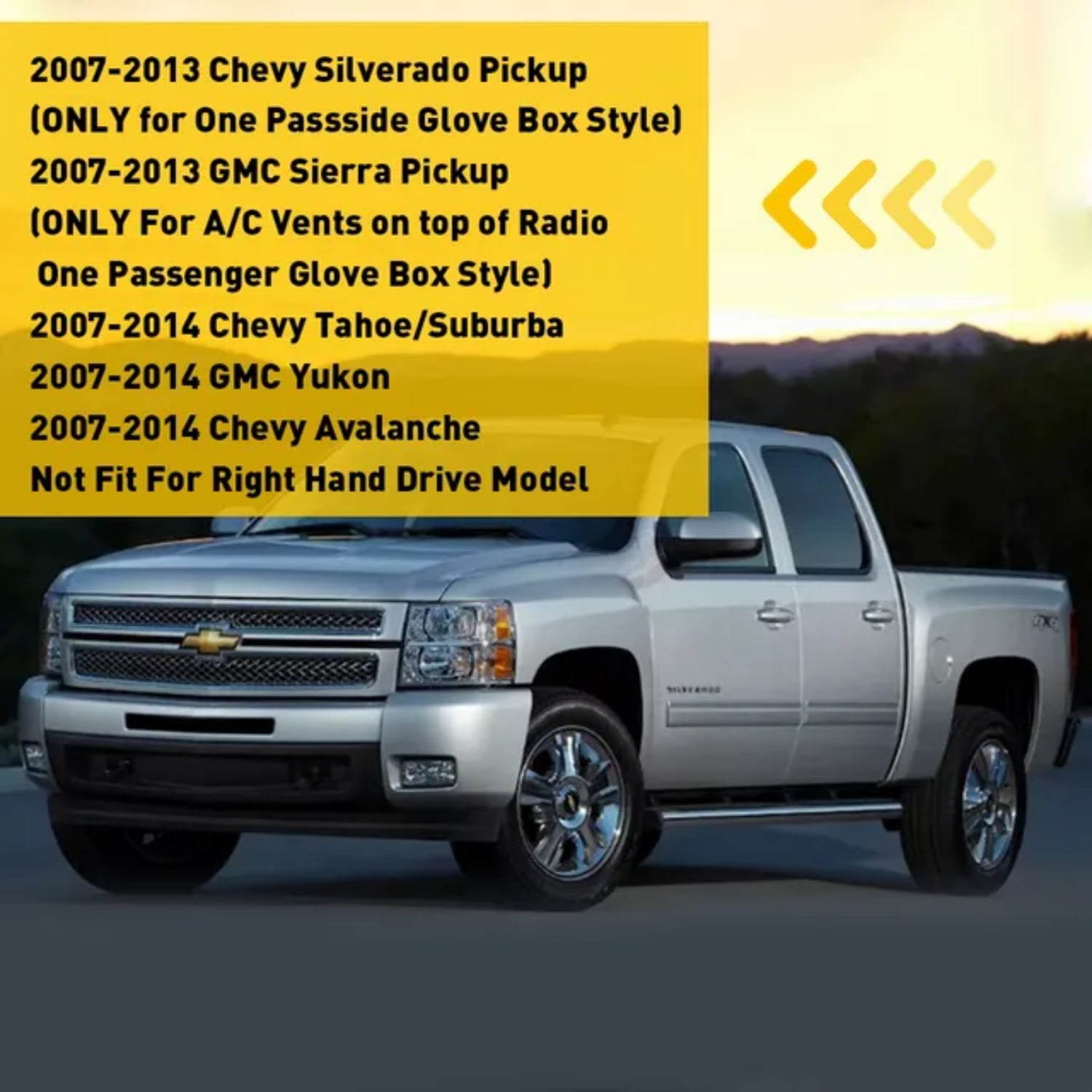 DUFDIE Car Dashboard Cover Mat Instrument Platform Cover Chevy ...