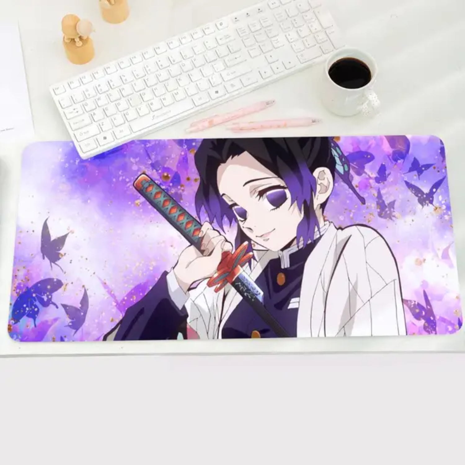 DUFDIE Demon Slayer Shinobu Fashion Mouse Pad Large Anime Desk Mat ...
