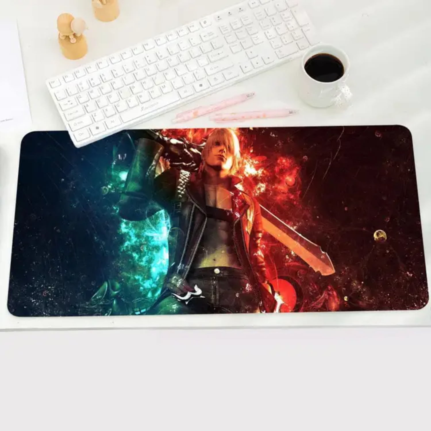DUFDIE Devil May Cry Fashion Big Mouse Pad Large Anime Desk Mat Luxury ...